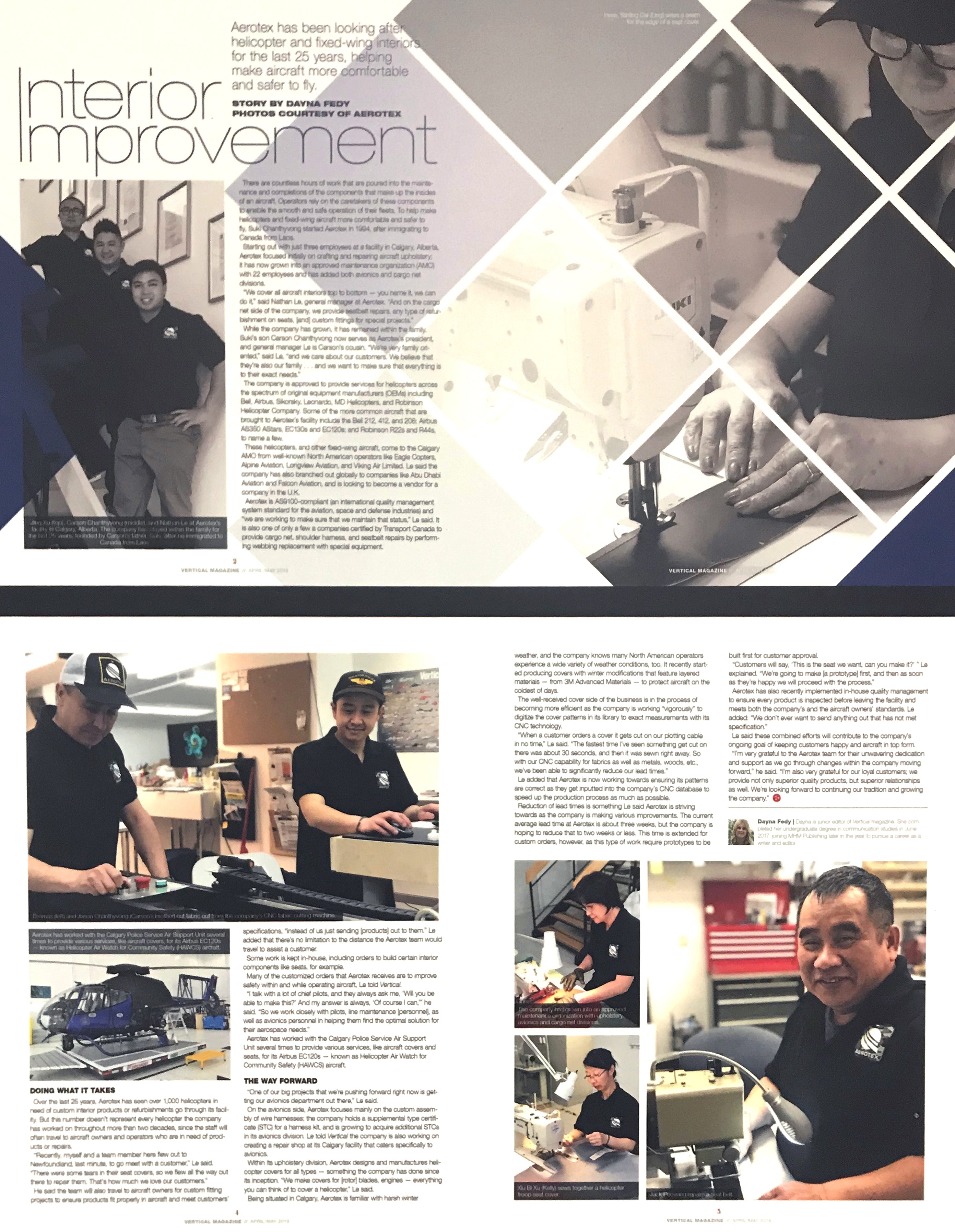 Vertical Magazine Feature – Aerotex